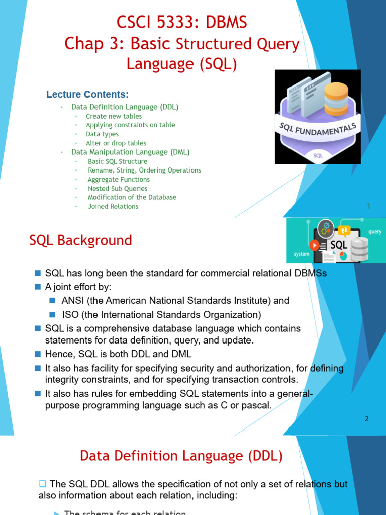 Chap 5 | PDF | Sql | Relational Model