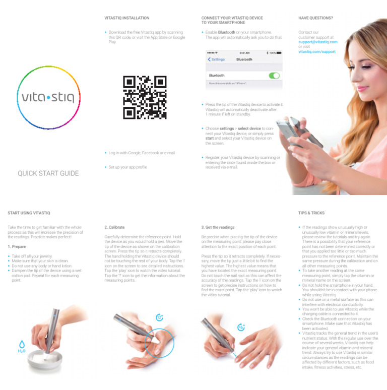 Vitastiq Quick Start Guide v201612 | PDF | Smartphone | Mobile App