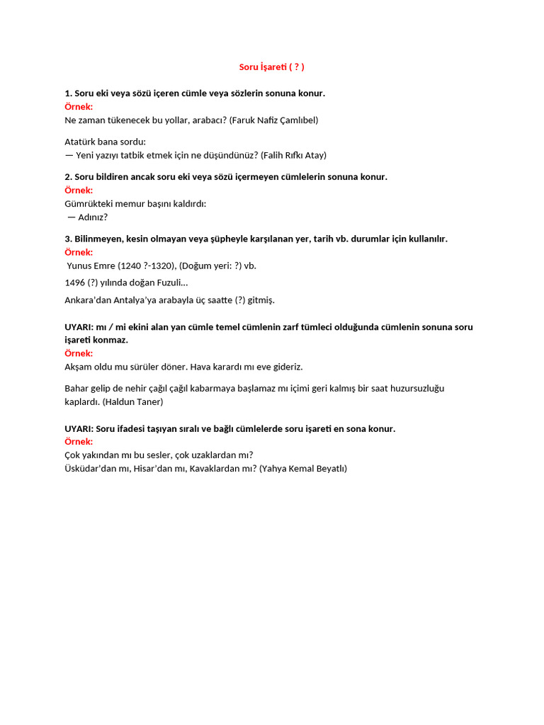 Soru Işareti | PDF