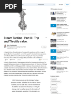 Steam Turbine Trip Throttle Valve | PDF | Valve | Turbine