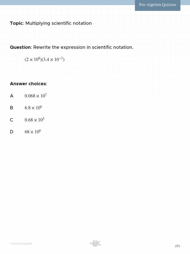 Multiplying+scientific+notation | PDF | Multiplication | Mathematical ...