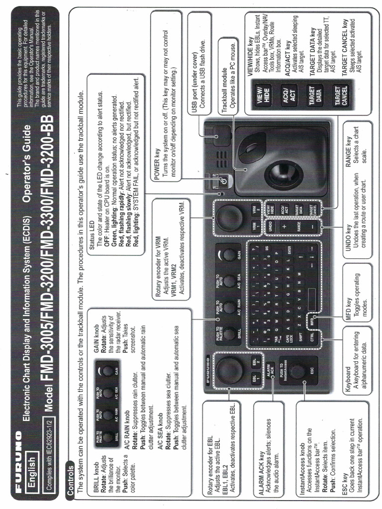 Furuno FMD-3200 BB ECDIS - Scan | PDF