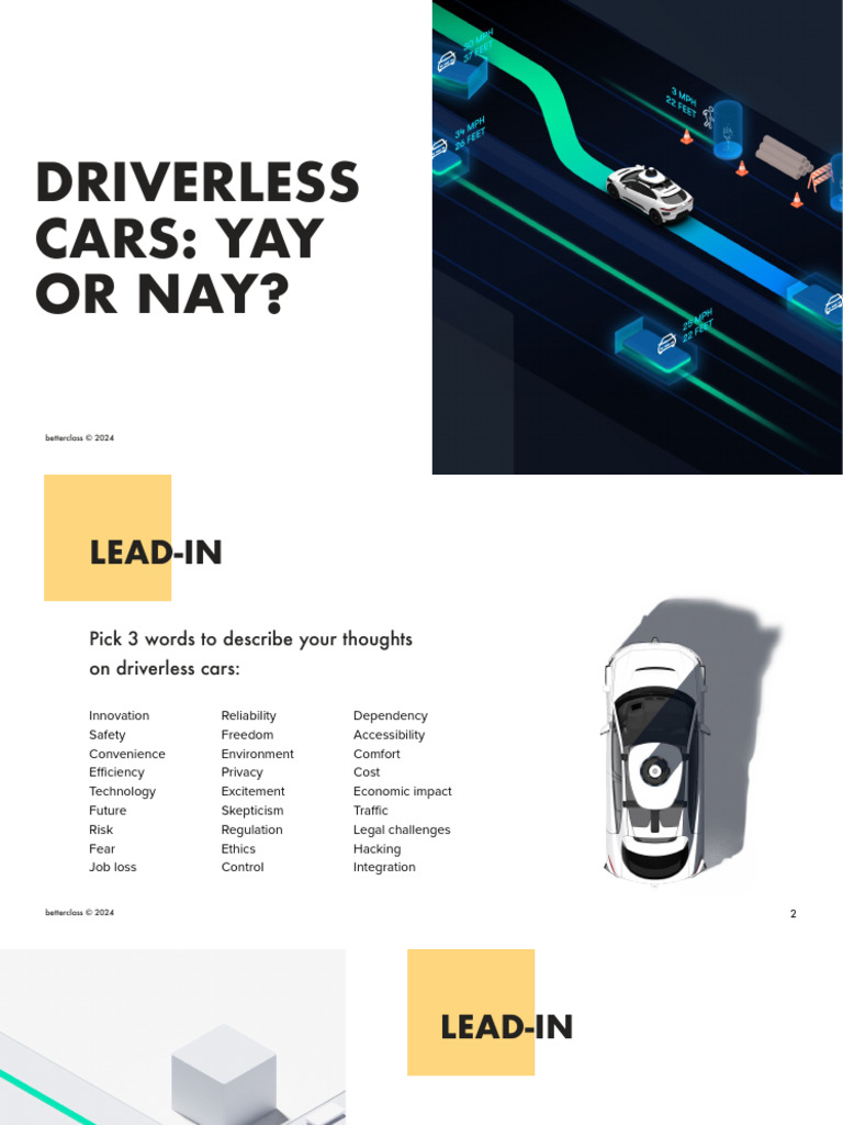 Driverless Cars Yay or Nay Keys | PDF