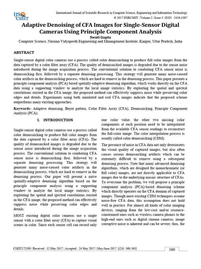 PCA_2017 | PDF | Applied Mathematics | Multidimensional Signal Processing