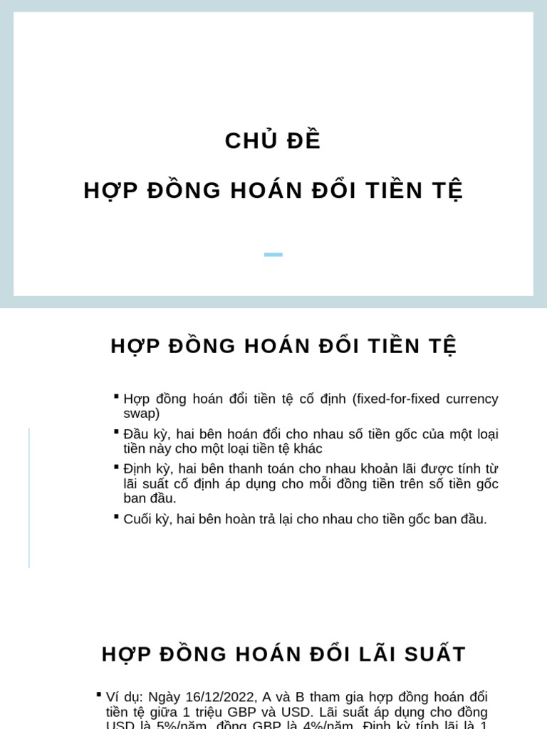 Hoan Doi Tien Te - Slide | PDF