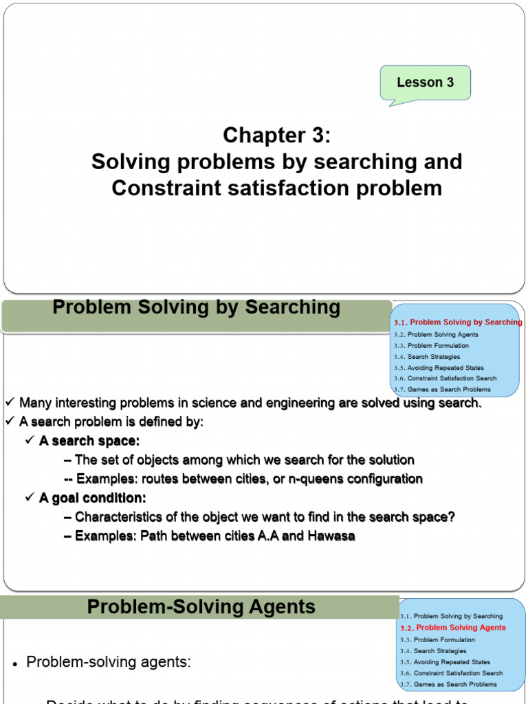 CoSc4142 AI Chapter 3 | PDF | Applied Mathematics | Algorithms