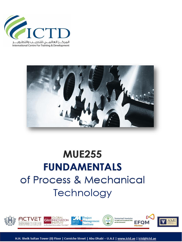 MUE255 - Fundamentals of Process Mechanical Technology | PDF ...