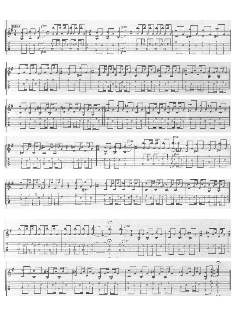 BLACK BIRD PARTITURA CON TABLATURA PARA GUITARRA 3 | PDF