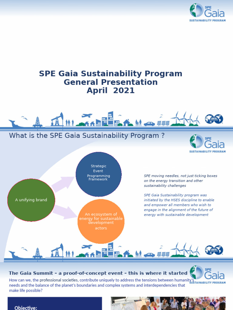 GAIA GENERAL PRESENTATION APRIL 2021 (1) | PDF | Sustainability | Innovation