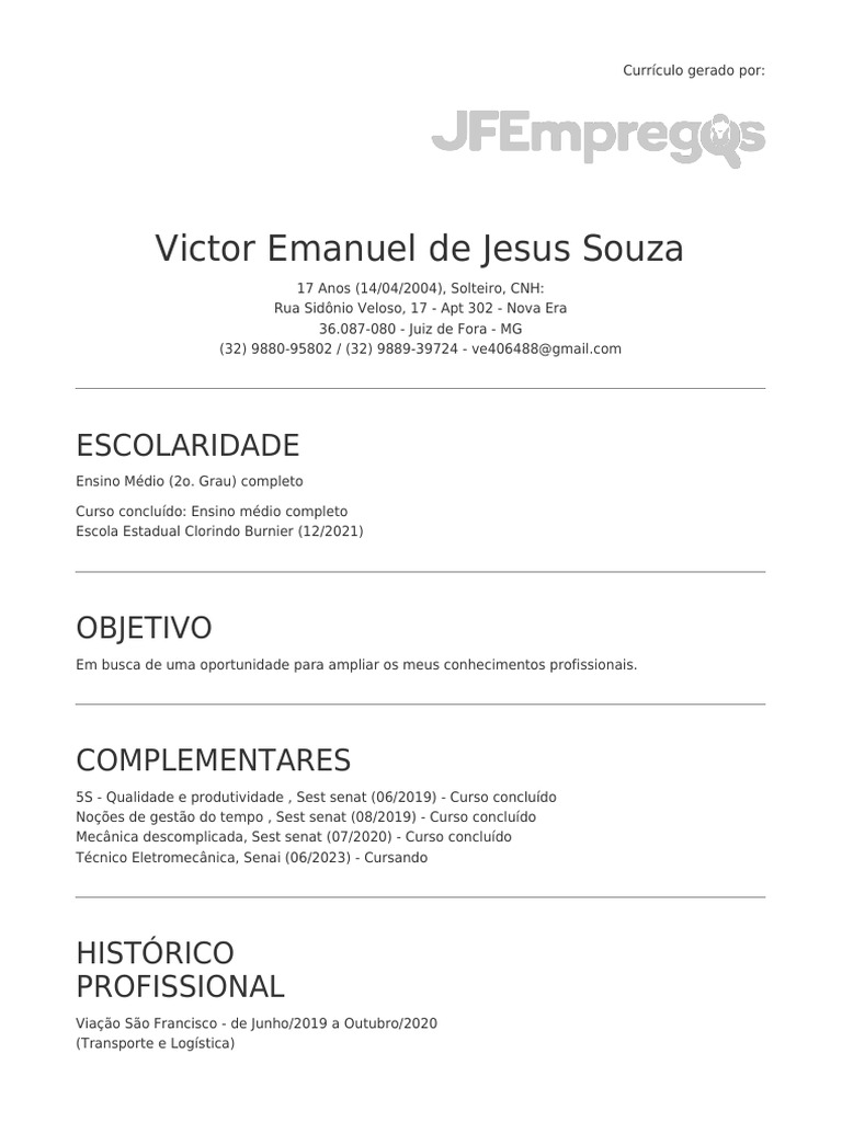 CV-Victor Emanuel 2 | PDF