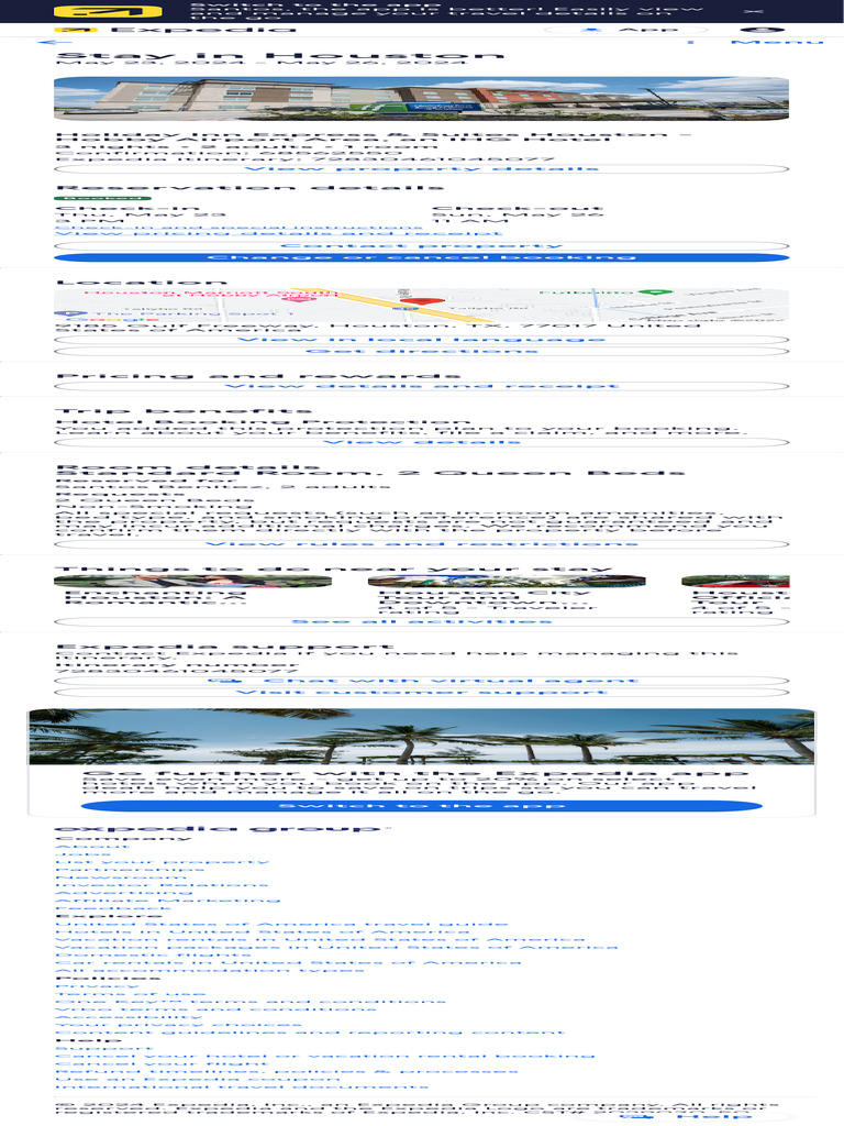 Houston Trip Overview Expedia | PDF