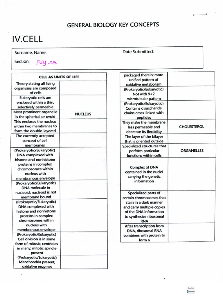 General Biology IV. CELL | PDF