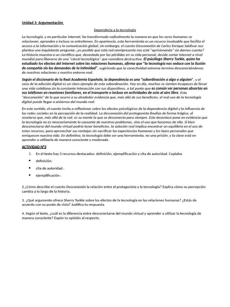 Dependencia tecnológica y desconexión humana | PDF | Internet