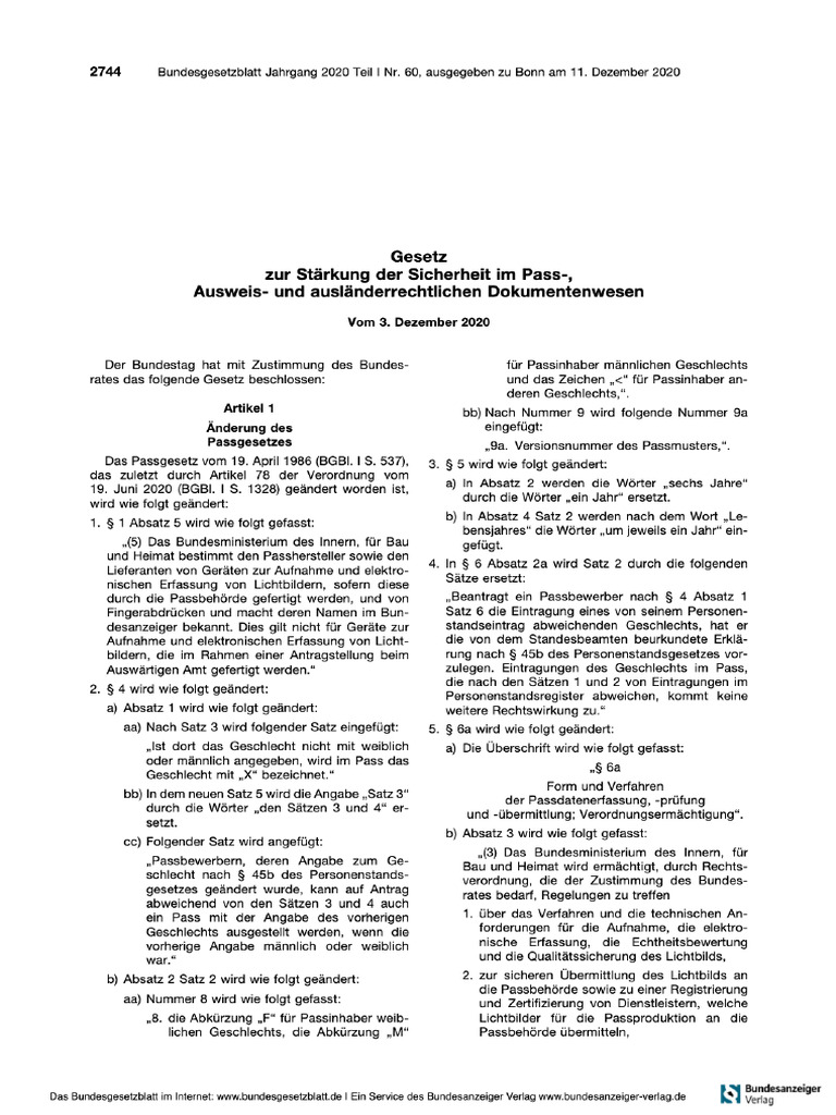 Bundesgesetzblatt BGBl. Online-Archiv 1949 - 2022 - Bundesanzeiger ...