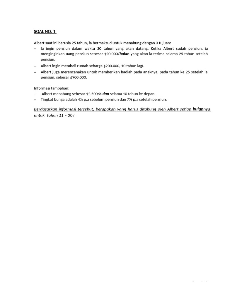 SOAL_ Fin Mgm_JNEA class | PDF