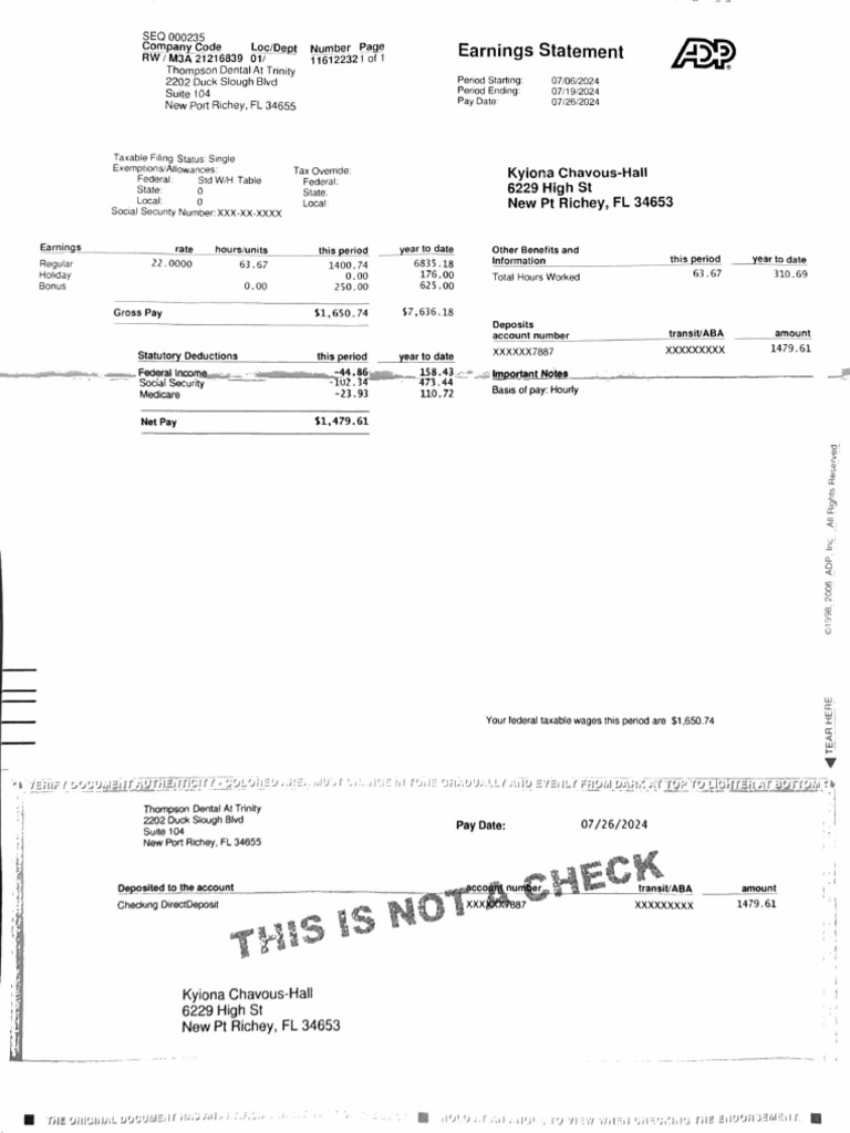 Paystub | PDF