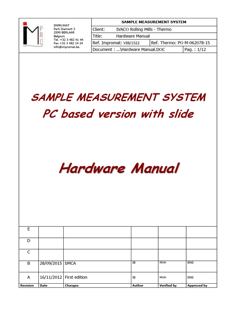 1.1 Hardware Manual | PDF | Radiation | Physical Phenomena
