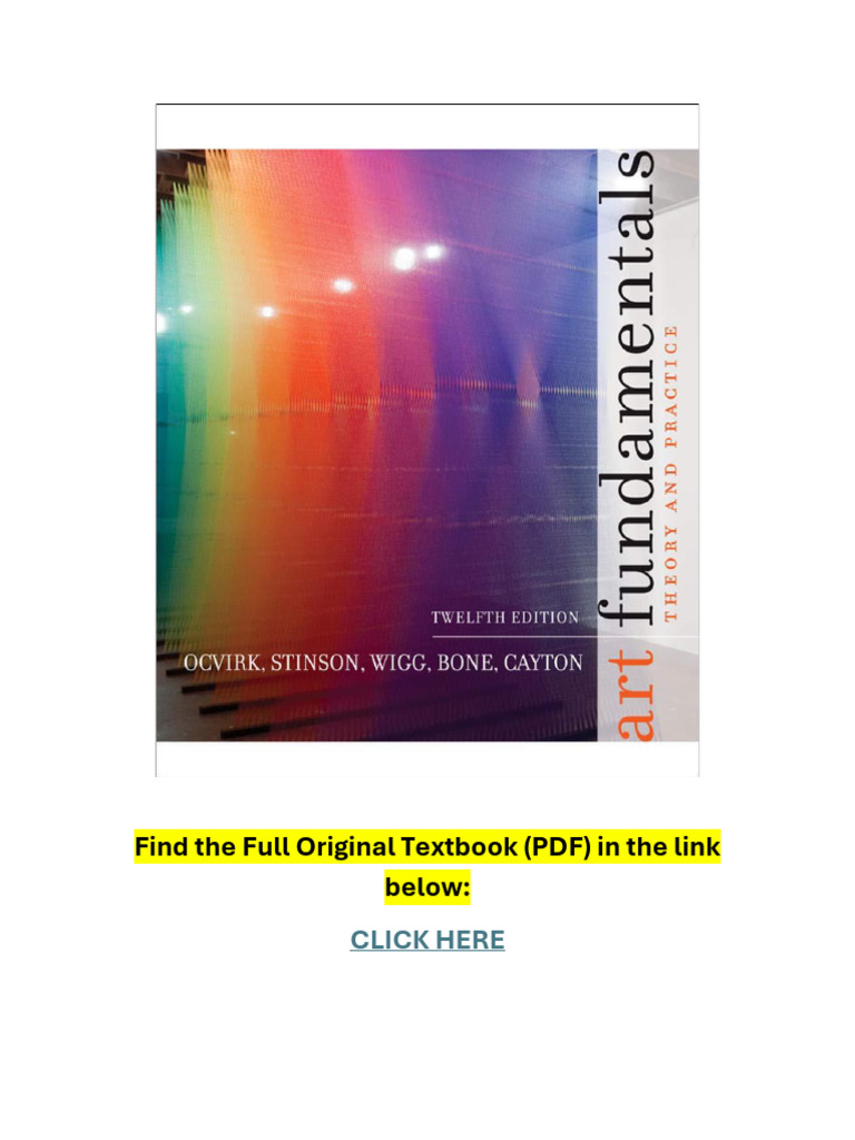 Art Fundamentals Theory and Practice 12th Edition TEXTBOOK | PDF | Composition (Visual Arts ...