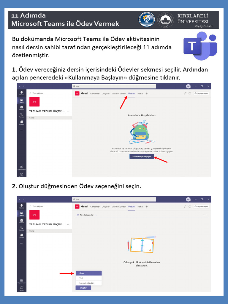 Teams Egitici Odev | PDF