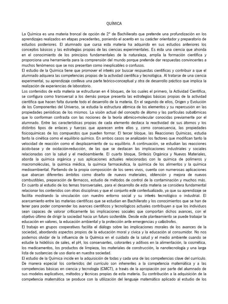 Qu¡mica | PDF | Enlace químico | Redox