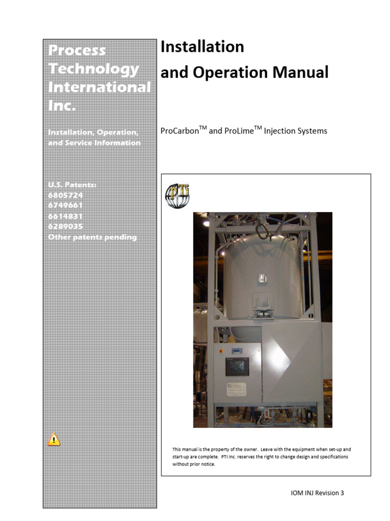 ProCarbon & ProLime Injection Systems Manual | PDF | Fuel Injection | Valve