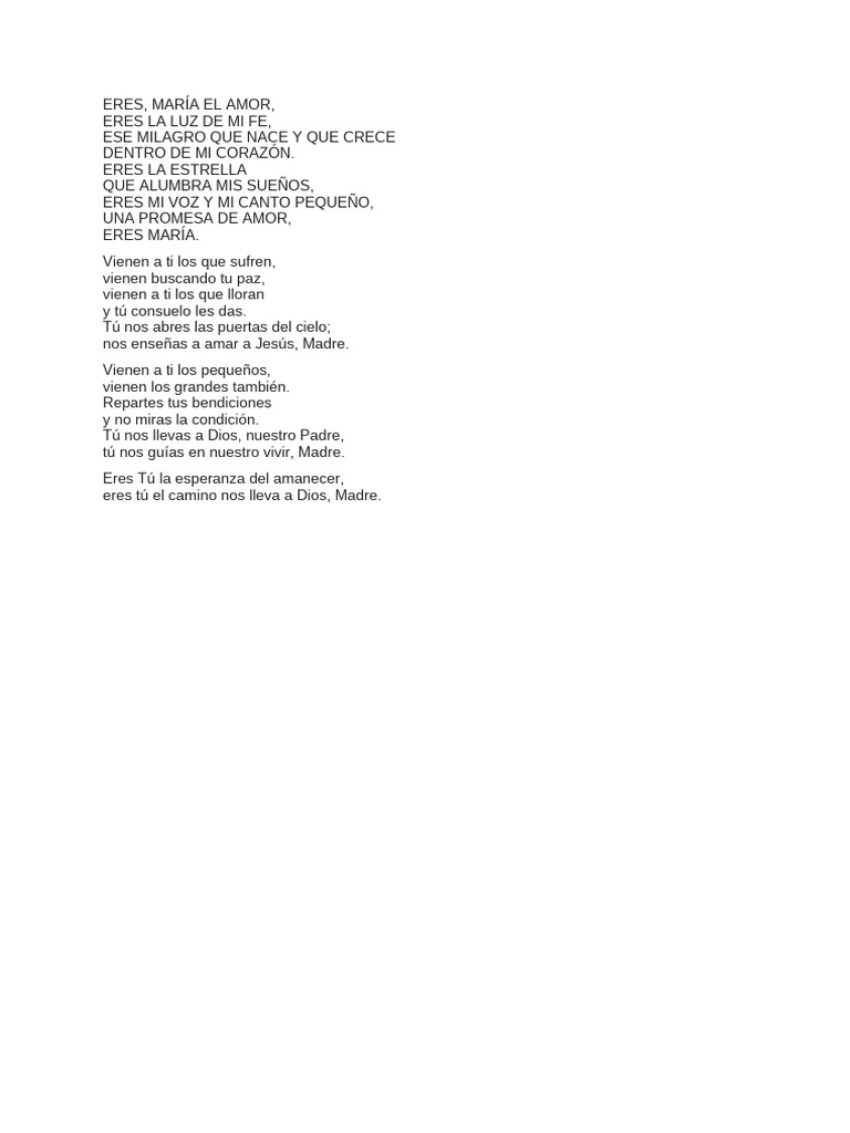 Eres Maria El Amor | PDF
