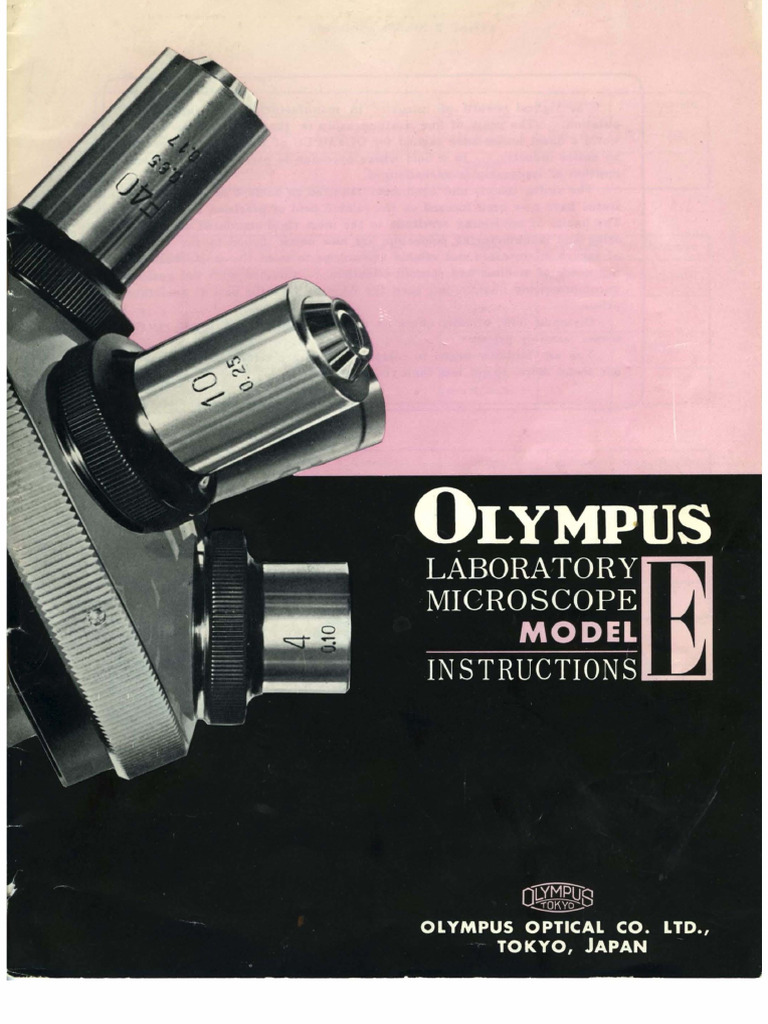 Olympus Microscope Model E Overview | PDF | Optical Devices | Glass ...