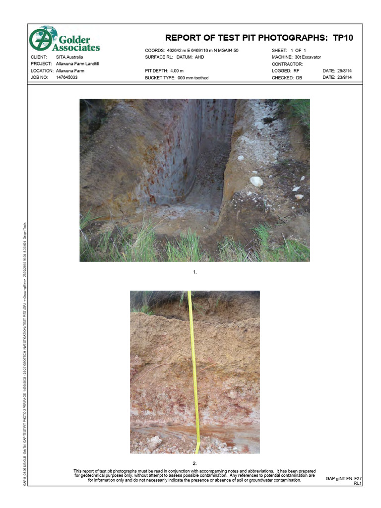 Tes Pit Golder 2017a - Summary of Geotechnical Information - Part2 ...