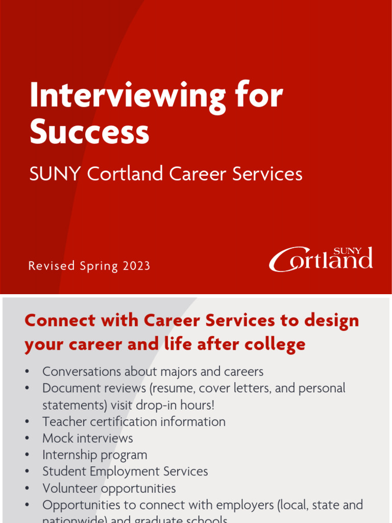 Interviewing For Success Presentation For Web - March 2023 | PDF ...