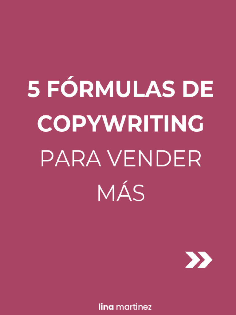 5 F Rmulas de Copywriting para Vender M S 1721369403 | PDF