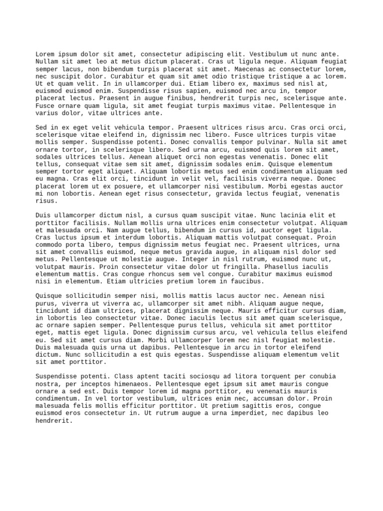 Lorem Ipsum Test | PDF