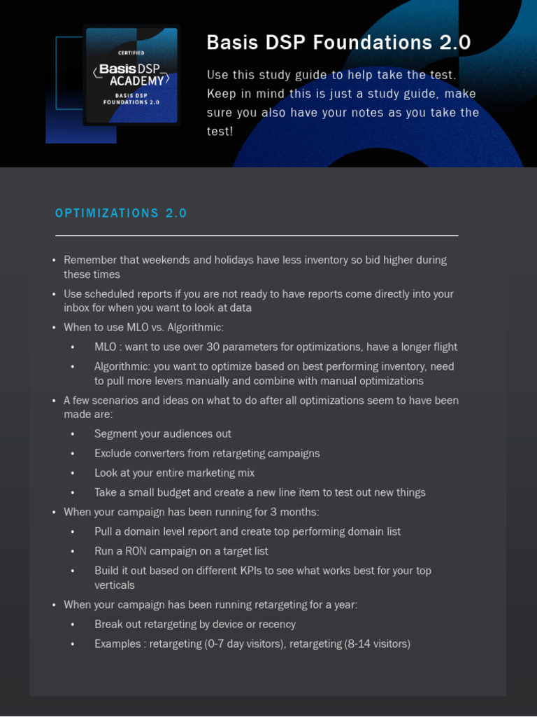 BDSP Foundations 2 StudyGuide | PDF | Computing