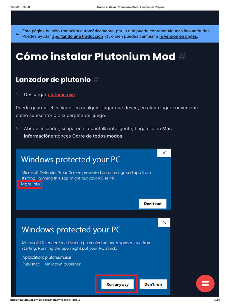Cómo Instalar Plutonium Mod - Plutonium Project | PDF | Archivo de computadora | Microsoft Windows