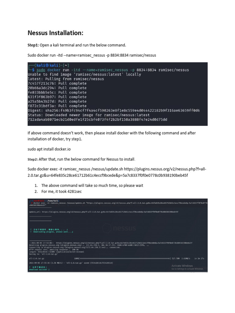 Nessus Installation | PDF