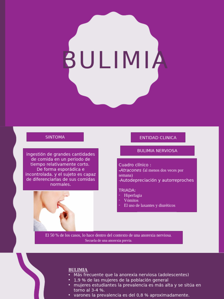 Bulimia | PDF | Anorexia nerviosa | Trastorno depresivo mayor