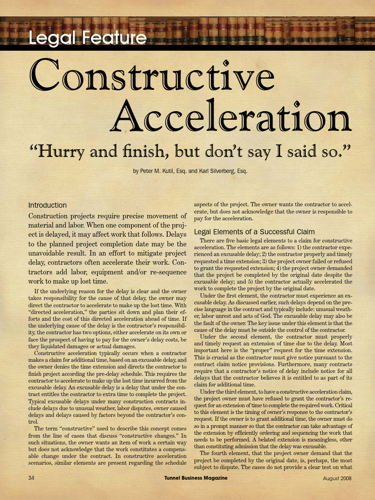 Notes - Constructive Acceleration | PDF | Justice | Crime & Violence
