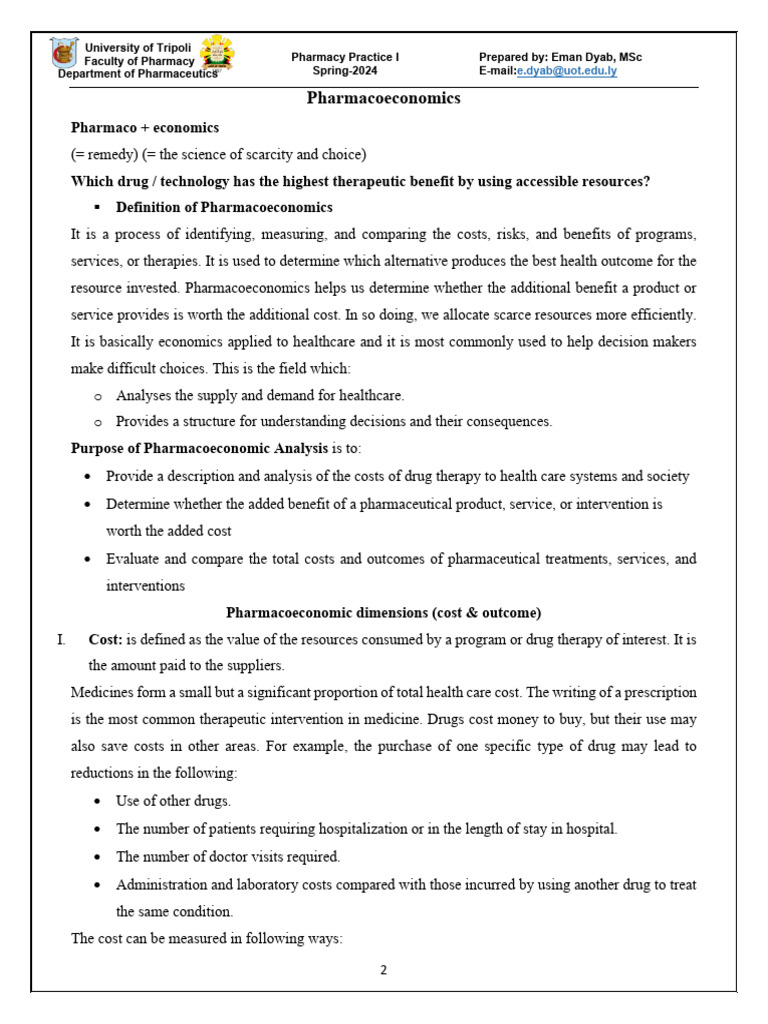 thae-principles-of-pharmacoeconomics-pdf-cost-effectiveness