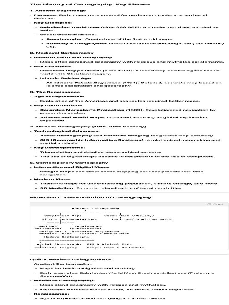 History of Cartography | PDF