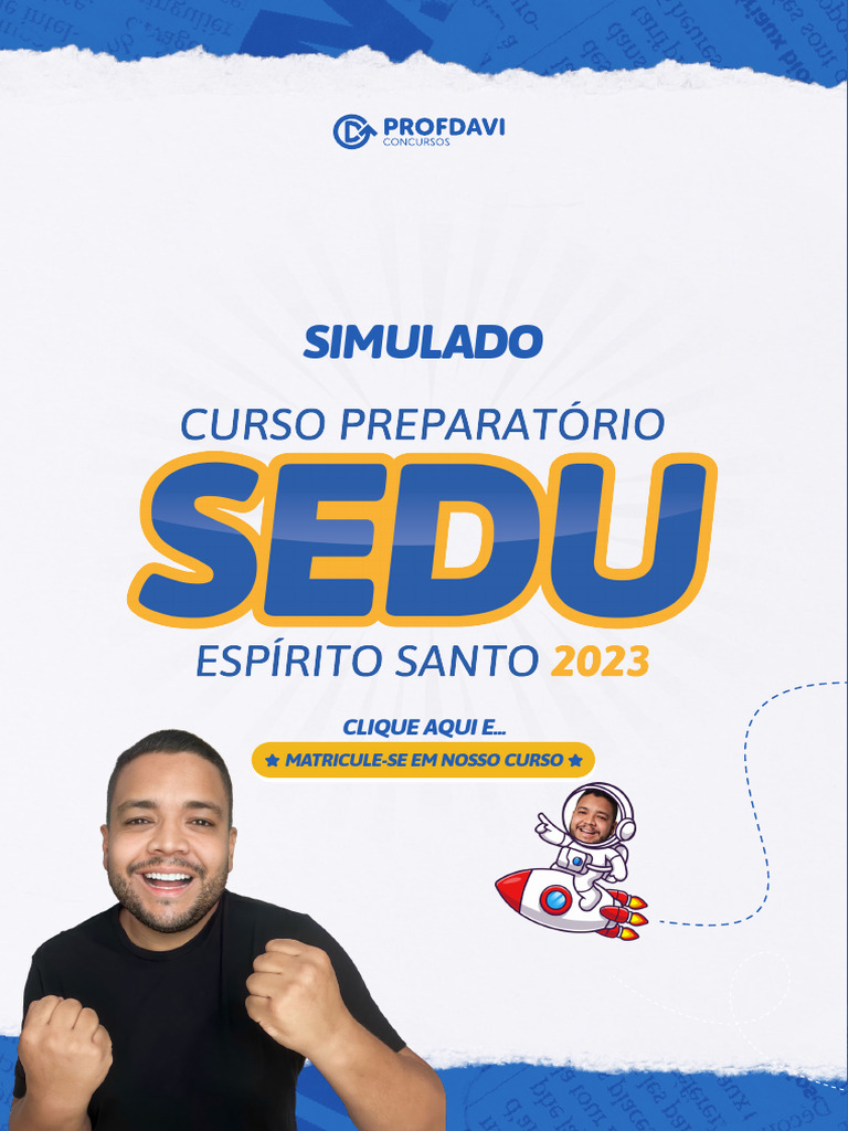 Simulado para Concurso SEDU 2023 | PDF | Aprendizado | Cognição