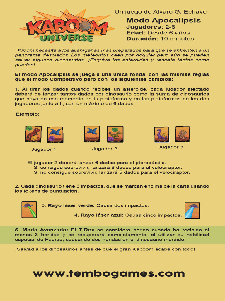 Kaboom Apocalypse Esp Comp | PDF