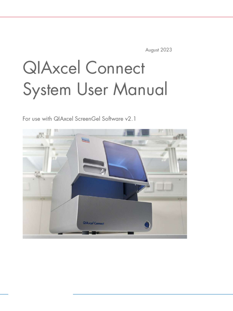 HB-2890-004 UM QIAxcel Connect System 0823 WW Compressed | PDF | Qiagen