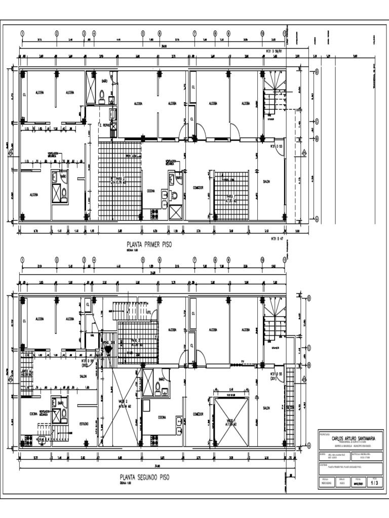 Carlos Arturo Arquitectonico 03082023 Plano 1 de 3-Model | PDF