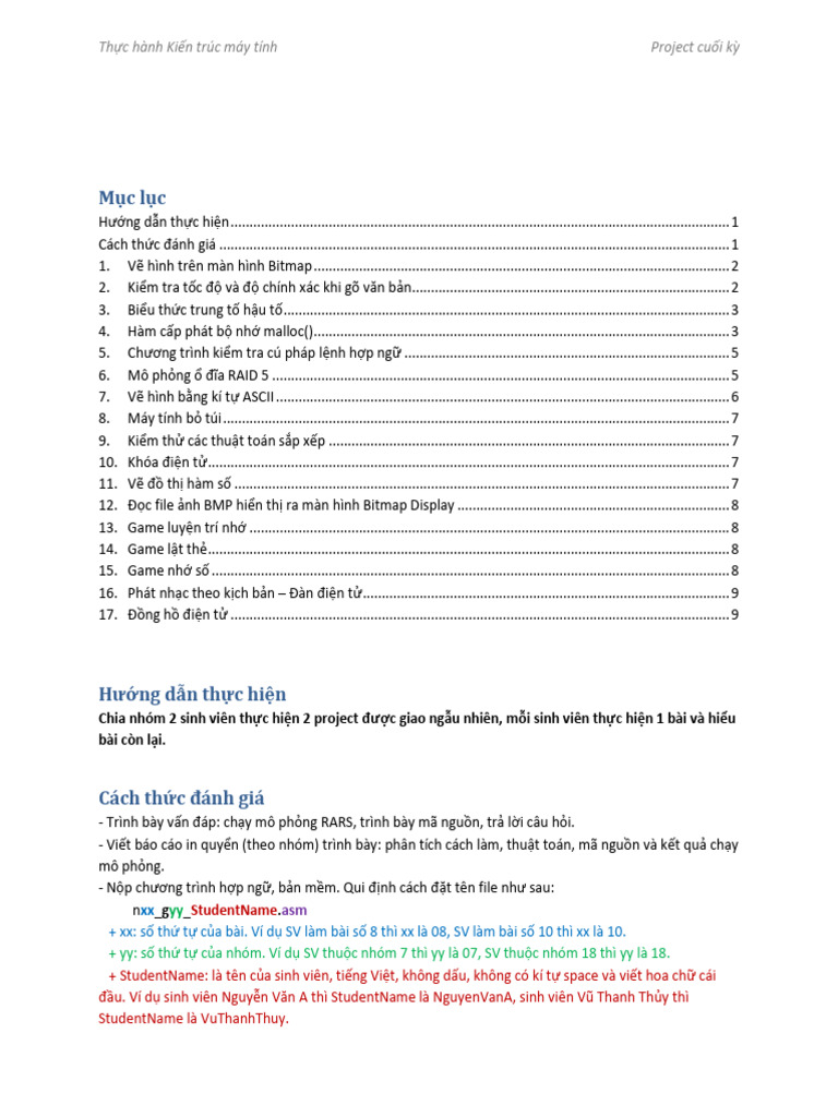 Final Projects RISCV 20241 v2 | PDF