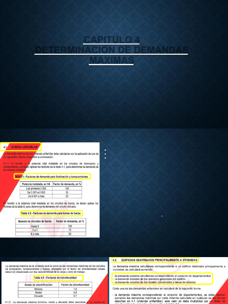 Cálculo de Demanda Máxima | PDF