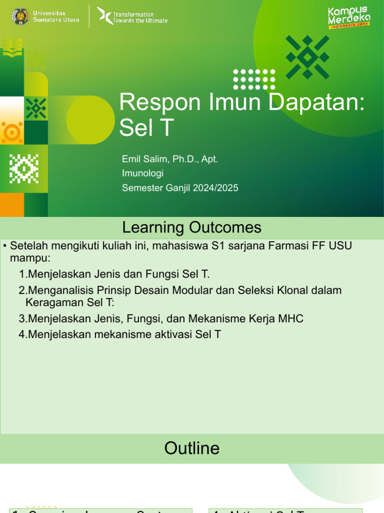 Respon Imun Bawaan Dan Sel T | PDF