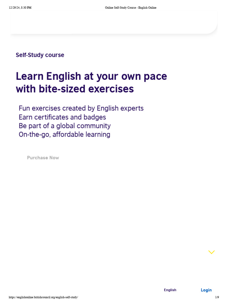 Online Self-Study Course - English Online | PDF | Subscription Business ...
