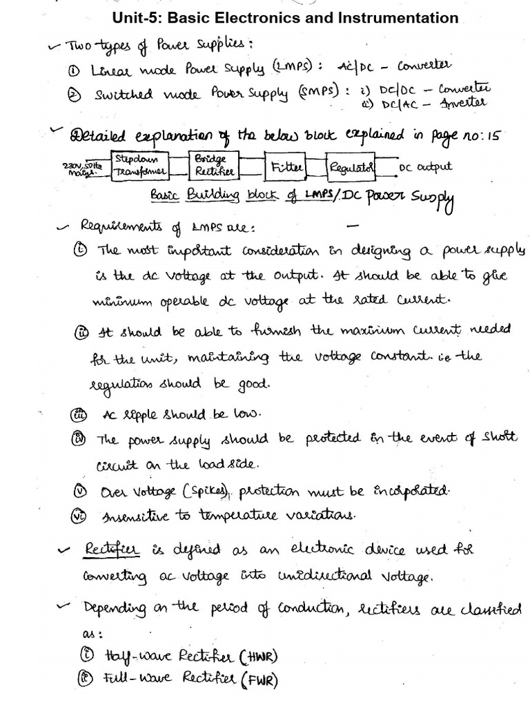 BEEE_UNIT-5_RECTIFIERS_UPDATED-1 | PDF | Amplifier | Rectifier