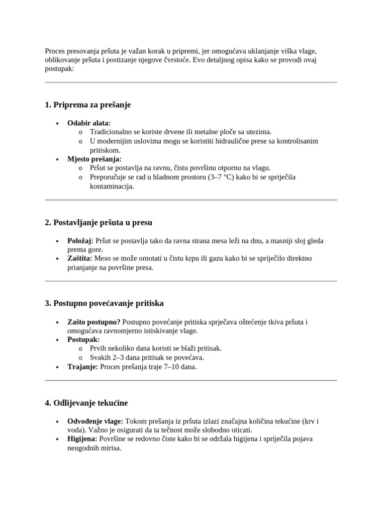Presovanje Prsuta | PDF