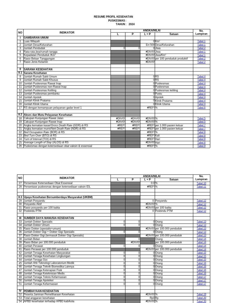 Lampiran Profil-Kes Puskesmas - 2024 | PDF