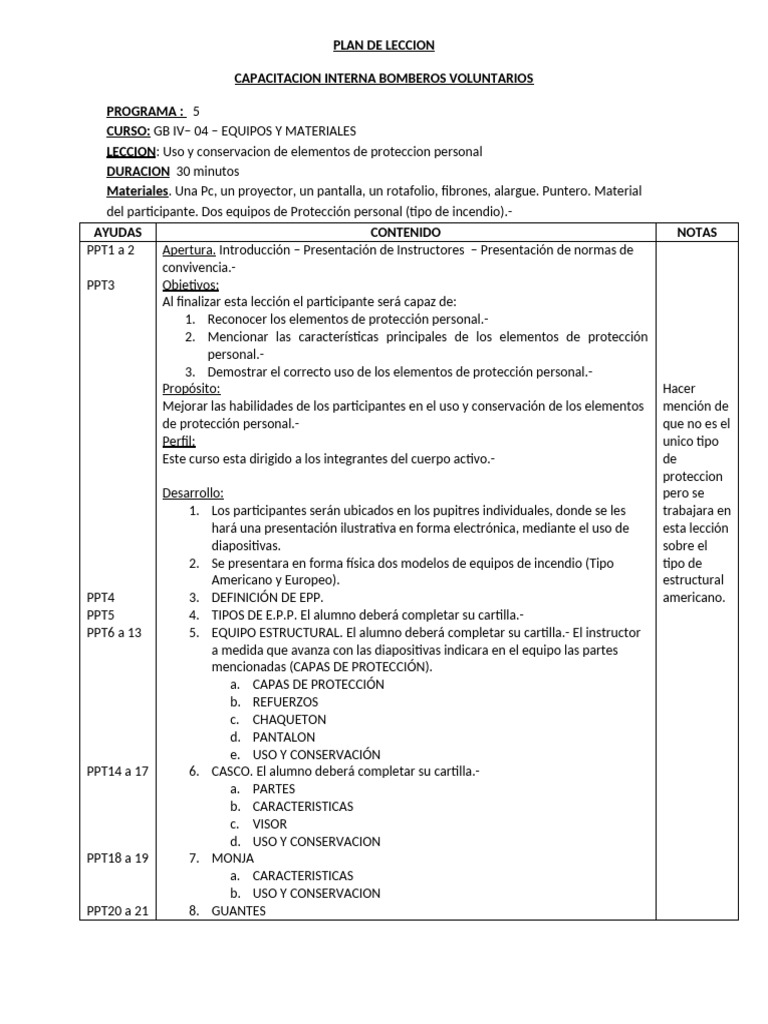 Epp Plan de Leccion | PDF